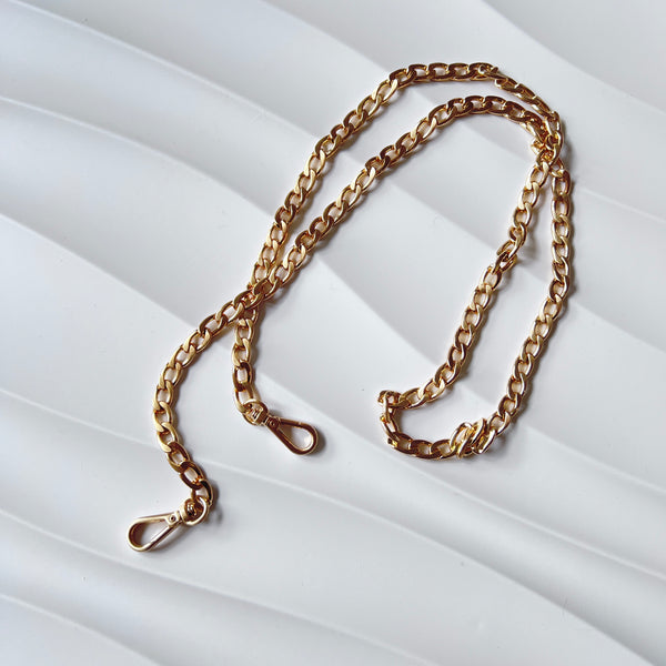 NEW: Verve Satin Gold Chain Strap - 42"