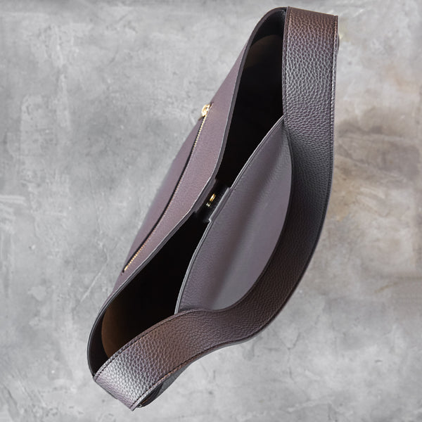 Jane Shoulder Bag [Signet] - Dark Brown