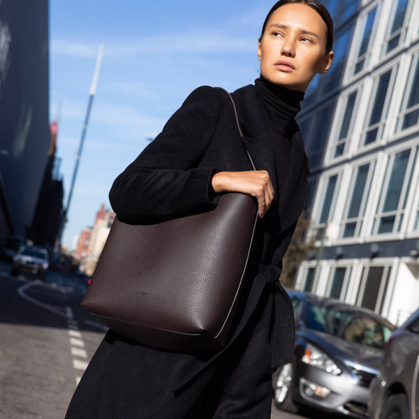 Jane Shoulder Bag [Signet] - Dark Brown